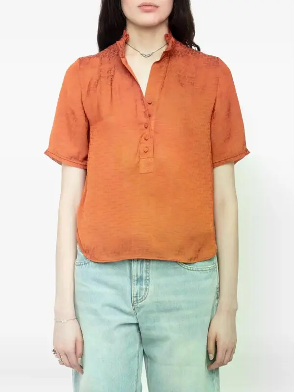 Zadig&Voltaire Topher Satin Blouse - Orange