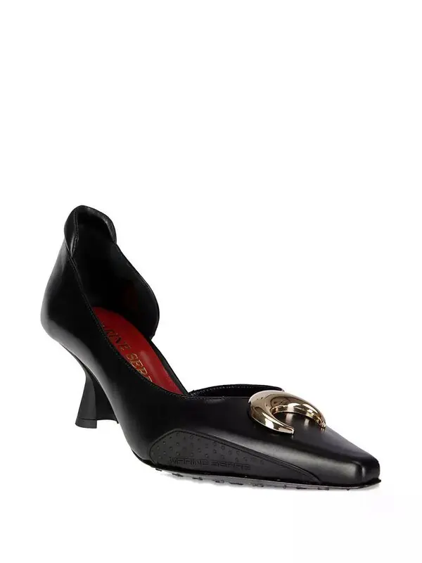 MARINE SERRE 60mm Leather Pumps