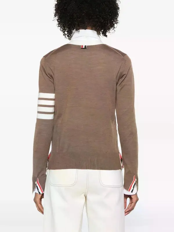 Thom Browne 4-bar Stripe Wool Cardigan
