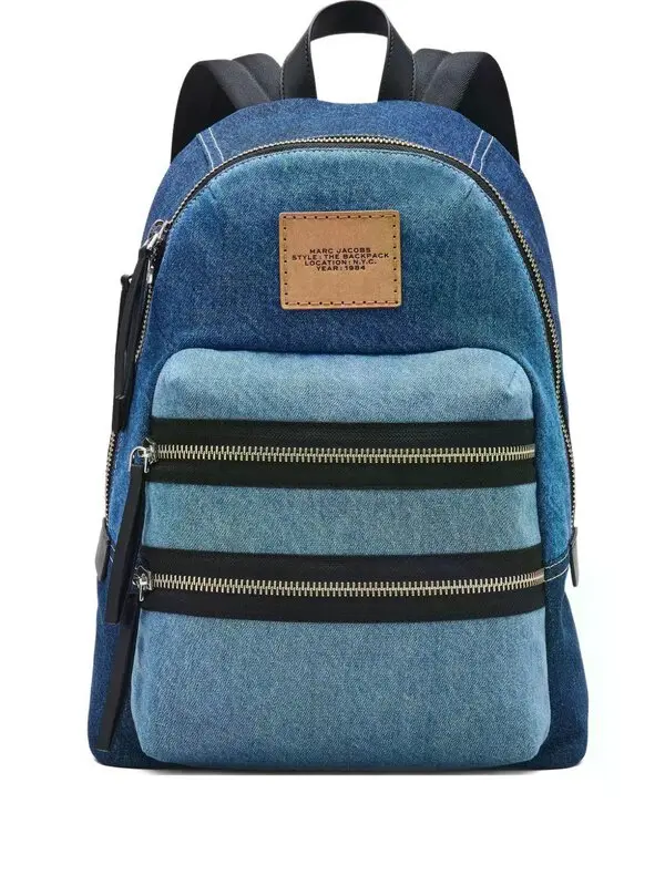 Marc Jacobs The Colourblock Denim Backpack - Blue