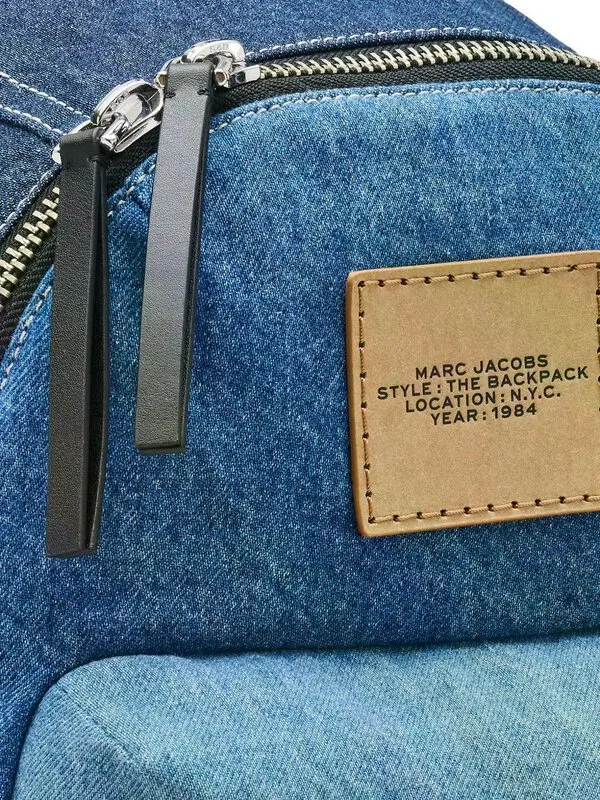 Marc Jacobs The Colourblock Denim Backpack - Blue