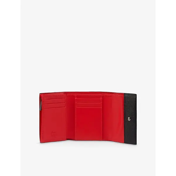 CHRISTIAN LOUBOUTIN Mooncrest Trifold Compact Leather Wallet
