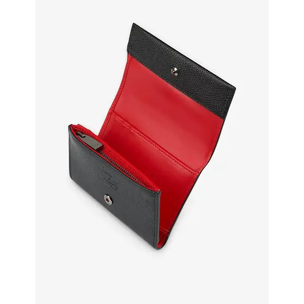CHRISTIAN LOUBOUTIN Mooncrest Trifold Compact Leather Wallet