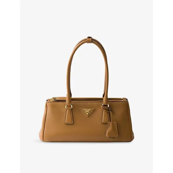 Prada Galleria Medium Leather Top-handle Bag - Brown