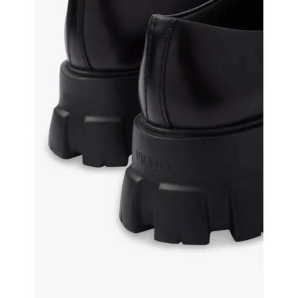 Prada Monolith Leather Loafers
