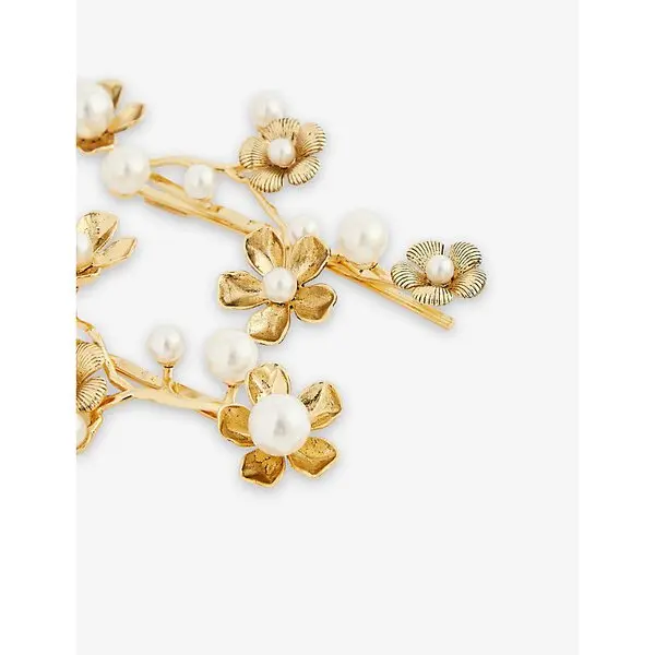 Lelet Ny Brynn Floral Bobby Pins Set In Gold - 59% Off  display picture 3