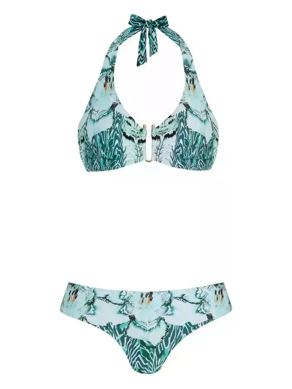 TEMPERLEY LONDON Liana Bikini Top - Blue