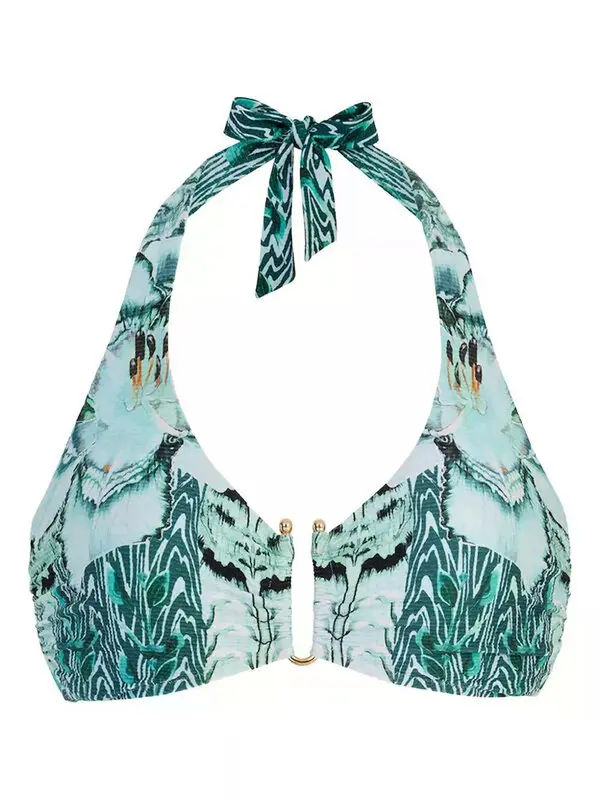 TEMPERLEY LONDON Liana Bikini Top - Blue