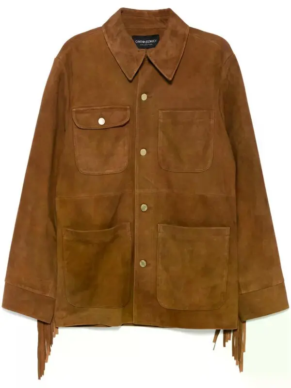 Cynthia Rowley Fringed Suede Jacket