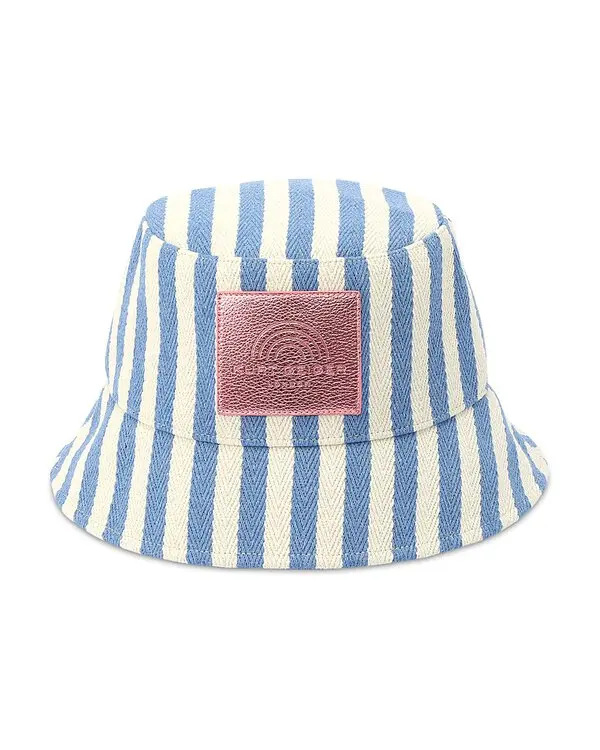 Kurt Geiger Striped Bucket Hat - Periwinkle