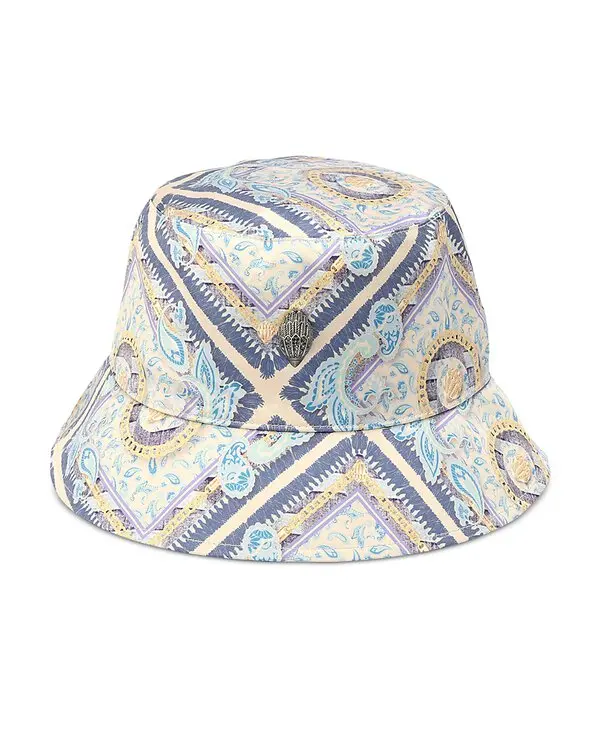 Kurt Geiger Paisley Bucket Hat - Bone Multi