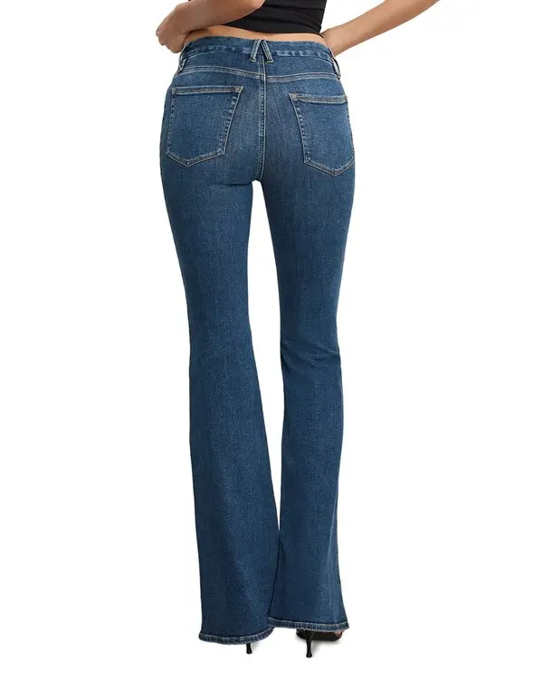 Good American Good Legs Flare Jeans - Blue