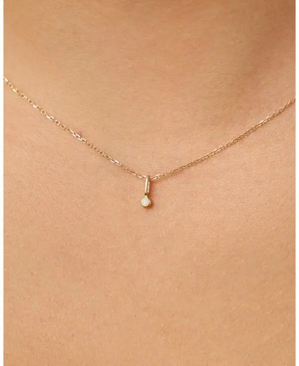 ANA LUISA Birthstone Necklace - Opal
