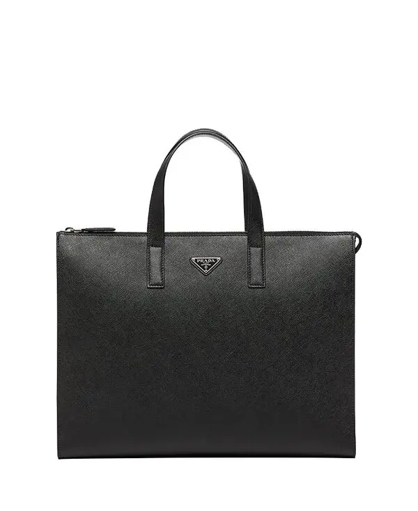Prada Saffiano Leather Tote - Black