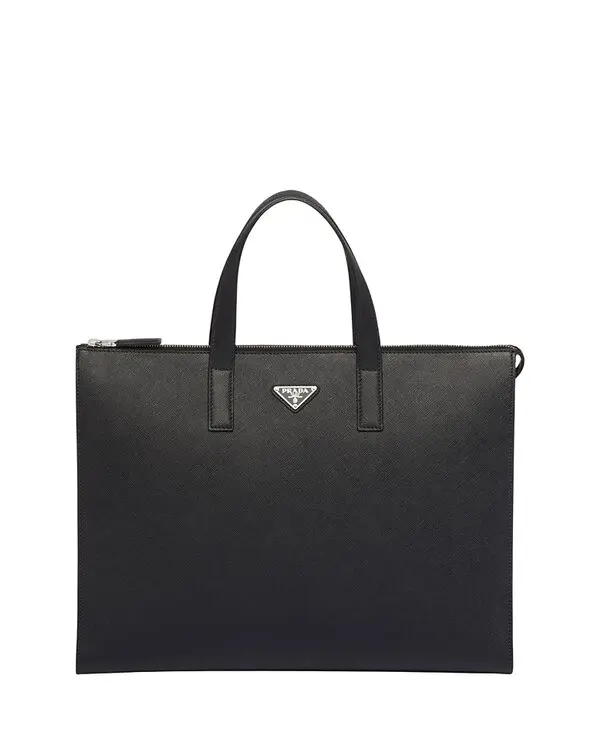 Prada Saffiano Leather Tote - Black