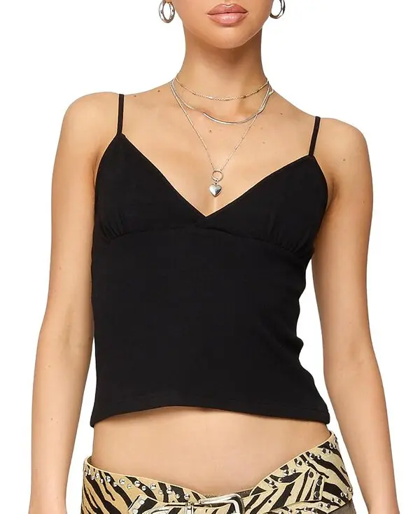 EDIKTED Rosina Tank Top - Black