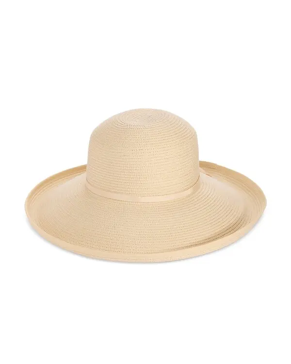 V. Fraas Wide Brim Sun Hat - Vanilla