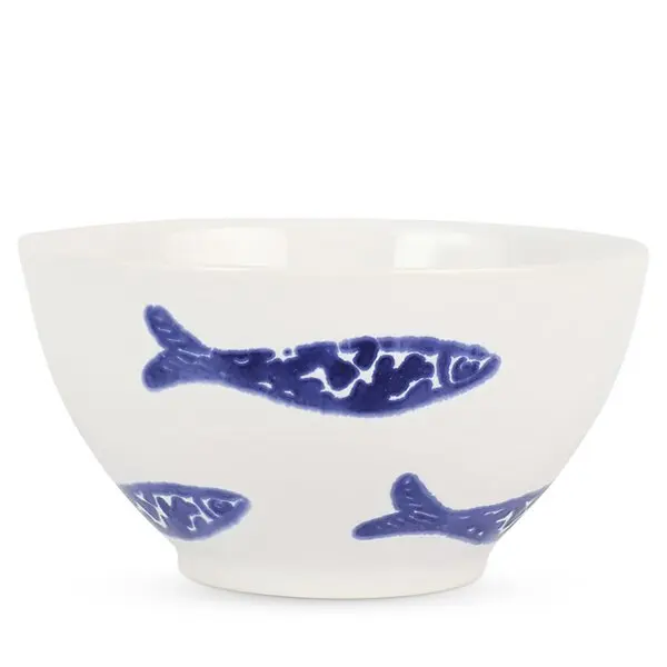 VIETRI Santorini Minnows Cereal Bowl - White
