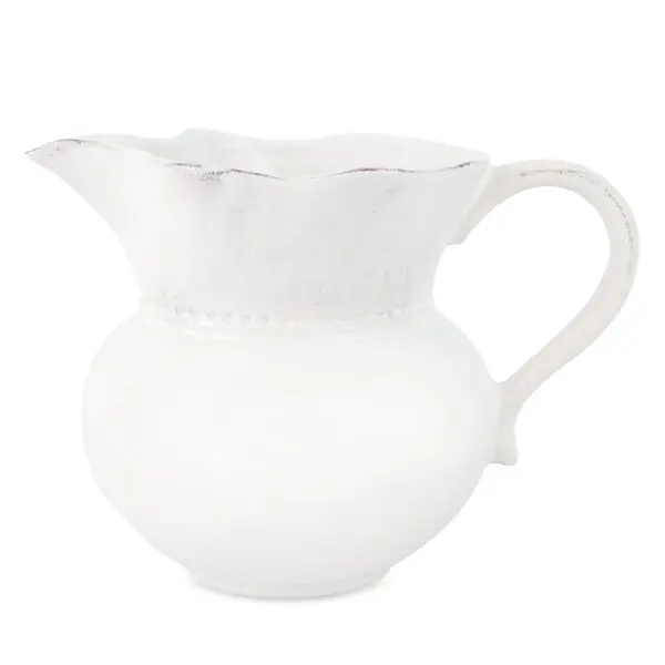 VIETRI Giorno Ash Pitcher - White