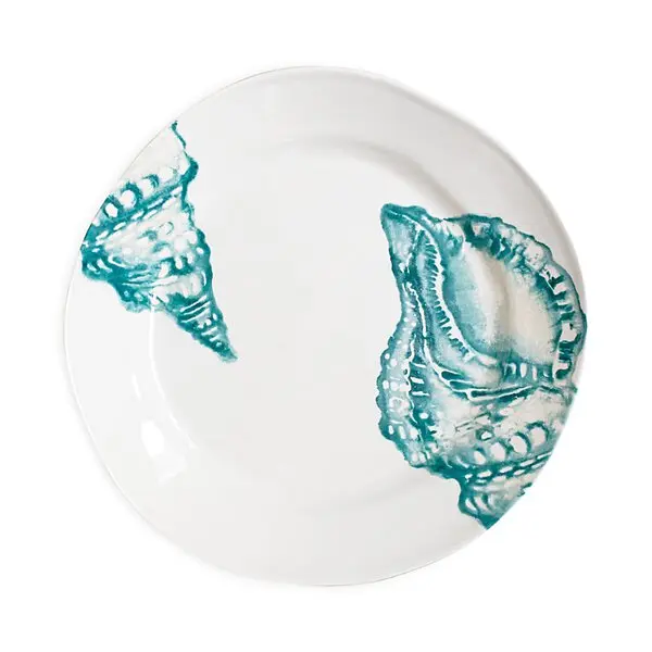 VIETRI Lido Aqua Dinner Plate - White
