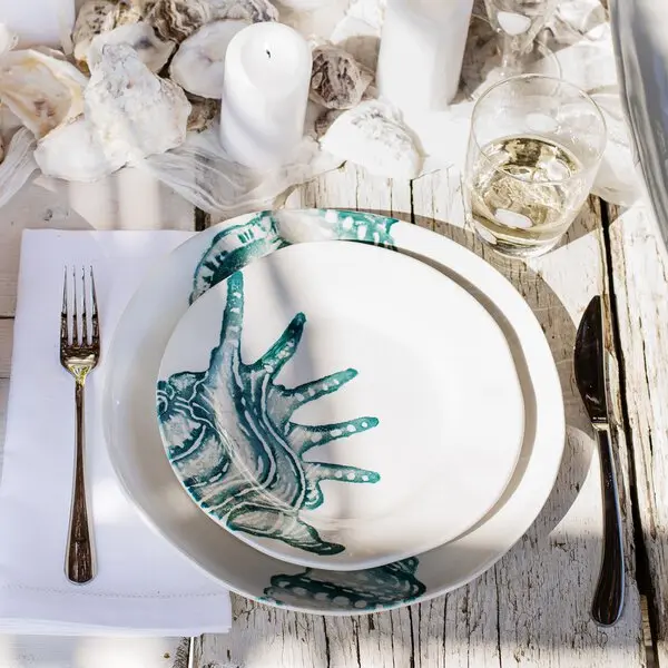 VIETRI Lido Aqua Dinner Plate