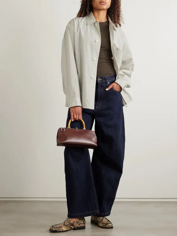 LEMAIRE Striped Cotton-poplin Shirt