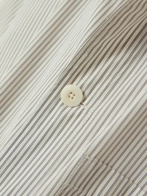 LEMAIRE Striped Cotton-poplin Shirt