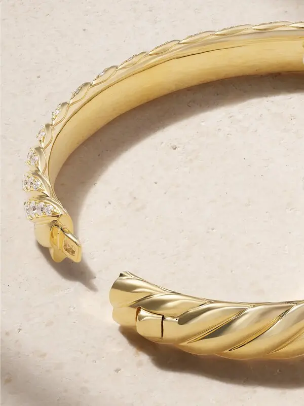 David Yurman Sculpted Cable Diamond Bracelet