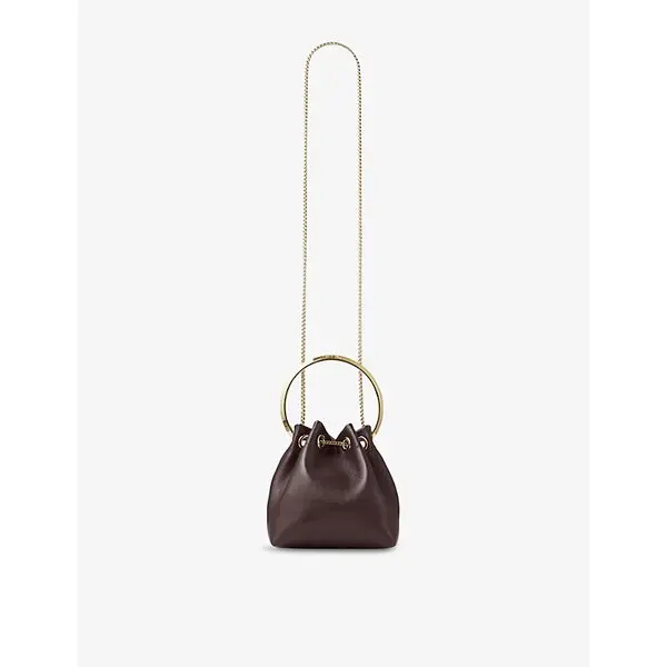 JIMMY CHOO Bon Bon Leather Top-handle Bag