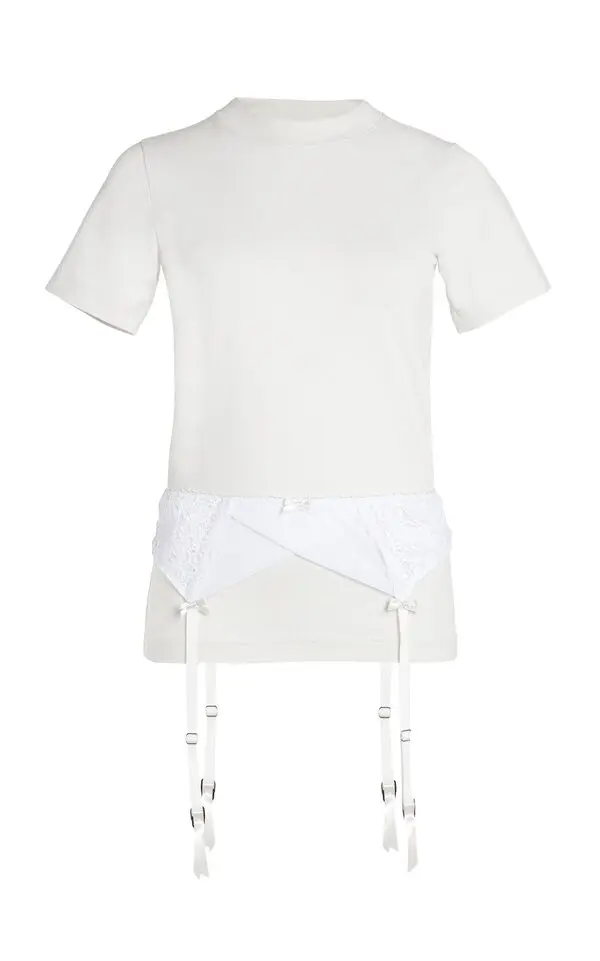 Balenciaga Lingerie Stretch-jersey T-shirt - White