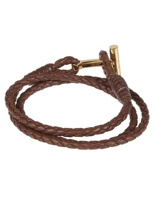 TOM FORD T Wrap Woven Bracelet - Brown