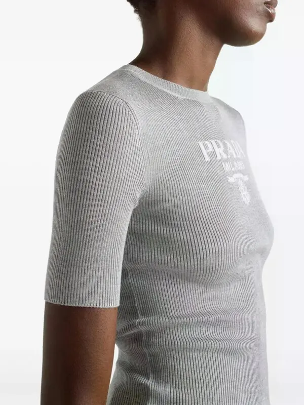 Prada Ribbed-knit Top