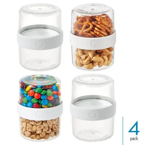 IDESIGN Small Stack 'n Snack Food Containersstackable Snack Containersset Of 4