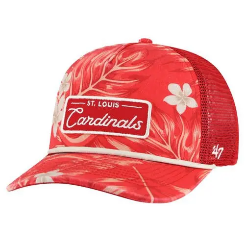 '47 St. Louis Cardinals Tropicalia Trucker Hitch Adjustable Hat - Red