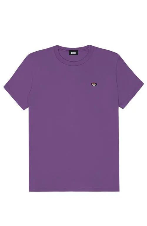 DALIX Jersey Crewneck Tee - Purple