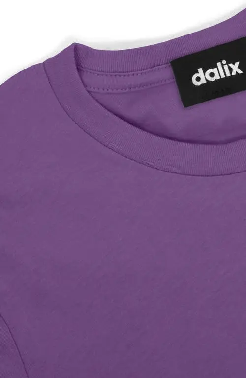 DALIX Jersey Crewneck Tee - Purple