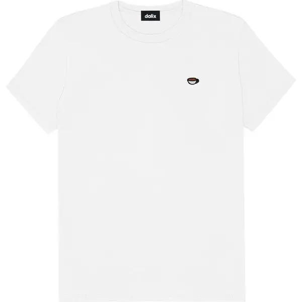 DALIX Lil Coffee Cup Jersey Tee - White