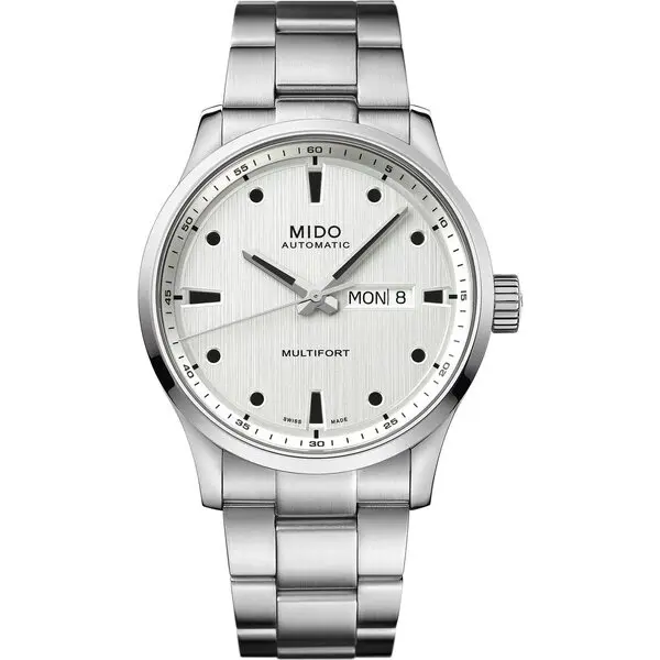 MIDO Multifort Automatic Bracelet Watch - Silver