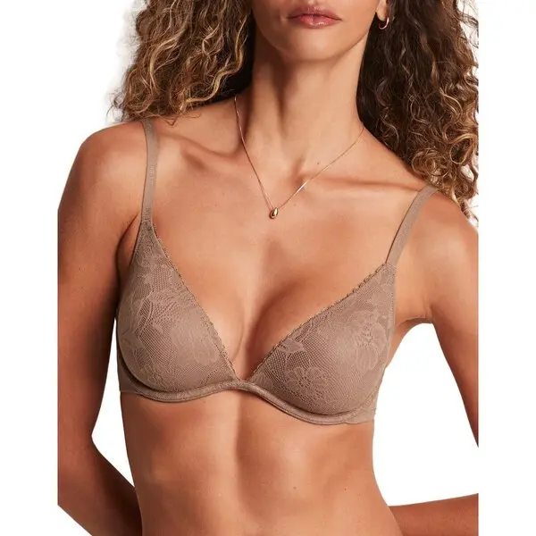 ADORE ME Maren Push Up Plunge Bra - Medium Beige