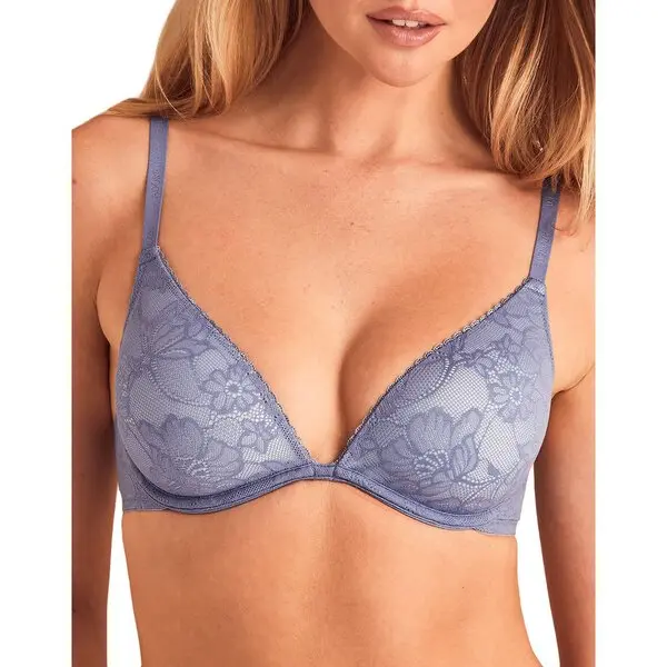 ADORE ME Maren Push Up Plunge Bra - Medium Blue