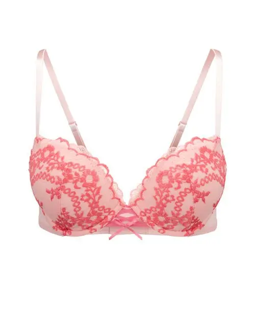 ADORE ME Sydnie Push Up Plunge Bra - Light Pink