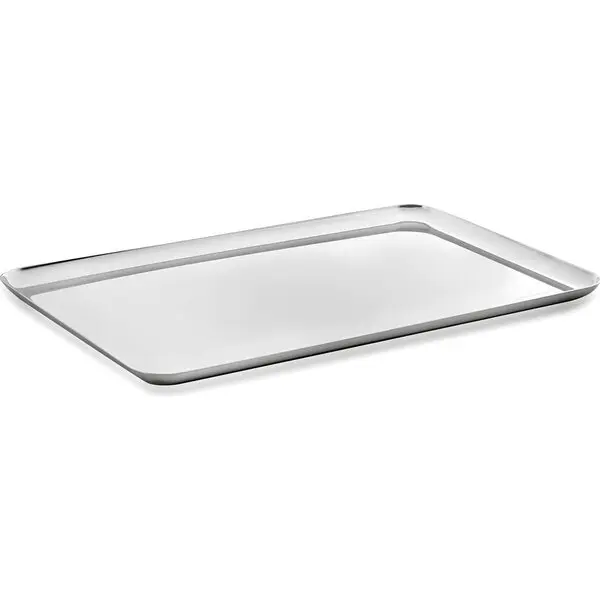 MEPRA Stile Pininfarina Rectangular Tray - Silver - 18''