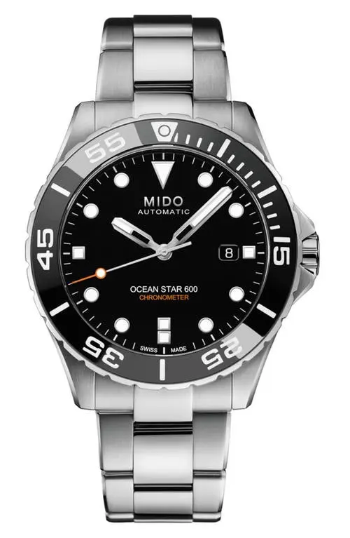 MIDO Ocean Star 600 Chronometer Bracelet Watch - Black