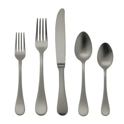 MEPRA Brescia Ice Black Gold Flatware Set5 Pieces - Black Ice Gold