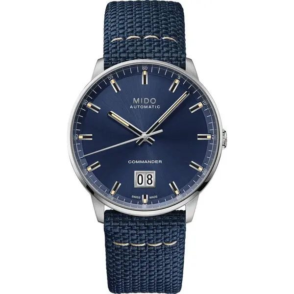 MIDO Commander Automatic Strap Watch - Blue