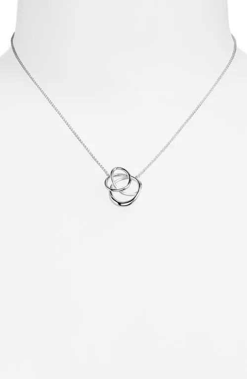 Monica Vinader Nura Wrap Pendant Necklace - Sterling Silver