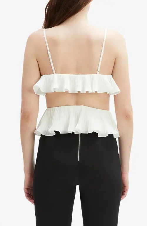 Bardot Ilara Ruffle Pleated Cutout Camisole