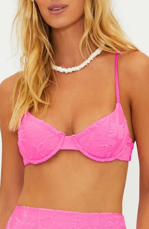 Beach Riot Camilla Underwire Bikini Top - Strawberry