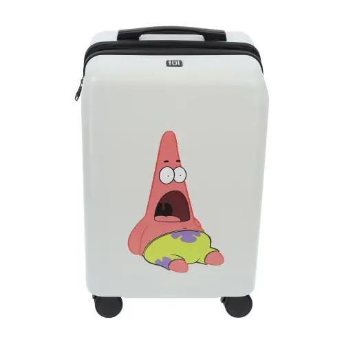 FUL Nickelodeon Spongebob-patrick 22.5" Carry-on Luggage - White