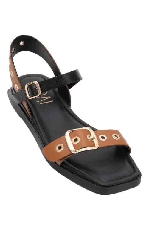 FOREVER & ALWAYS SHOES Mozes Leather Sandals - Cognac Brown Leather